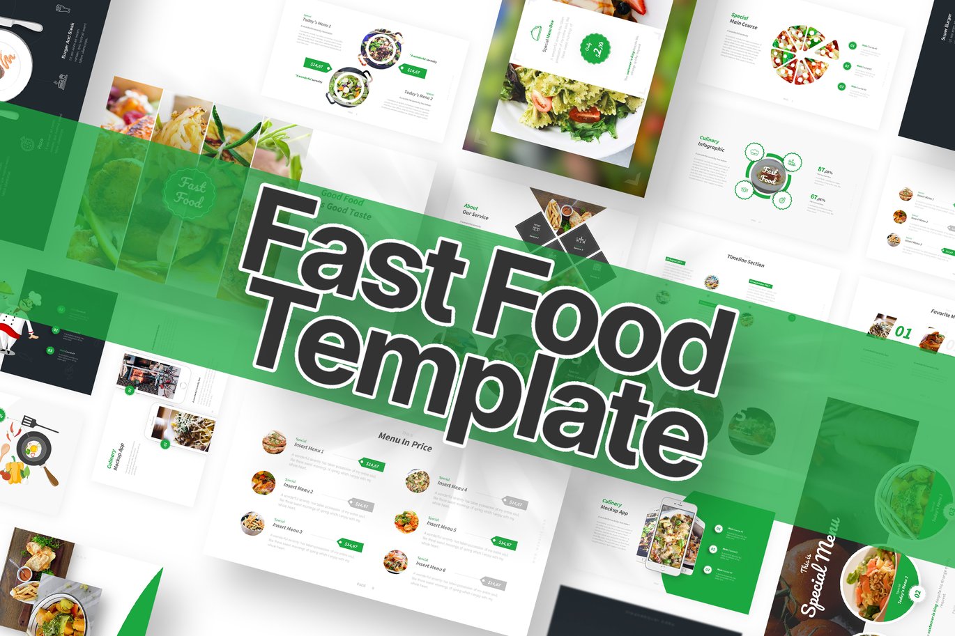 Fast Food Powerpoint Template | عالمكم Fast Food Powerpoint Template | عالمكم