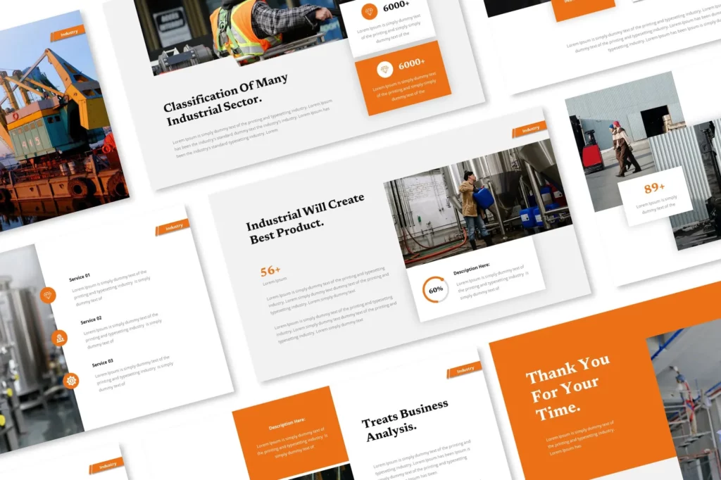 Heavy Industry Powerpoint Presentation Template | عالمكم