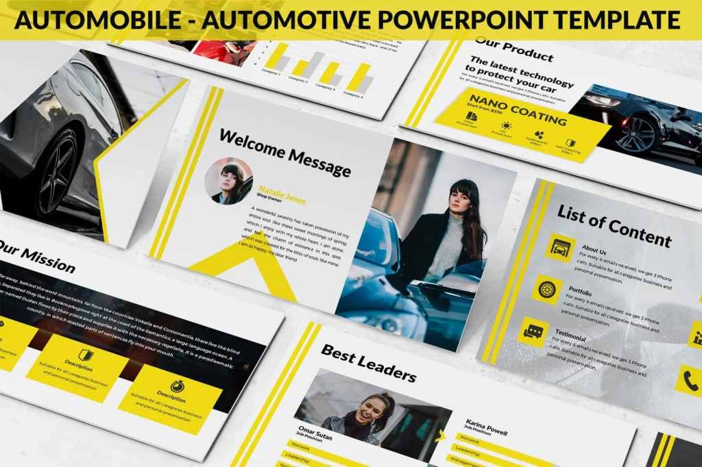Automobile - Automotive Powerpoint Template | عالمكم