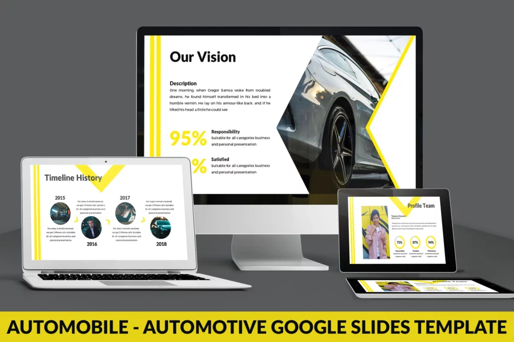 Automobile - Automotive Google Slides Template | عالمكم
