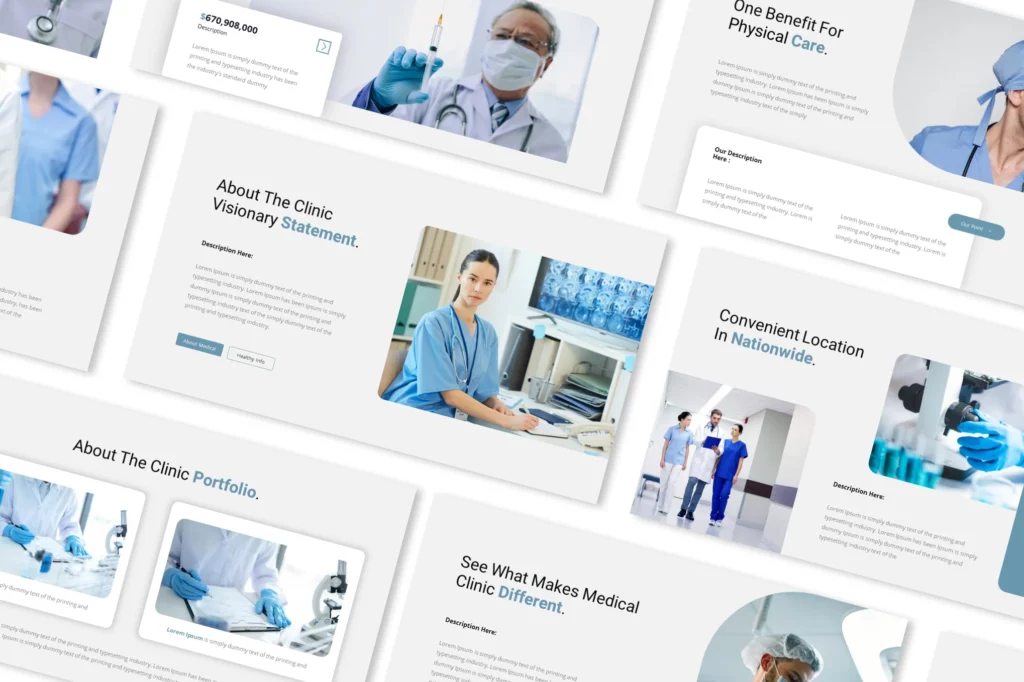Medical Clinic Powerpoint Presentation Template | عالمكم