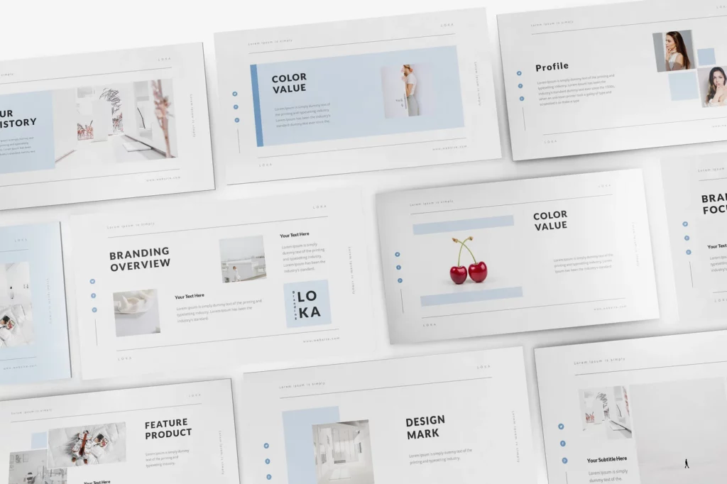 Loka Brand Guideline Powerpoint Template | عالمكم