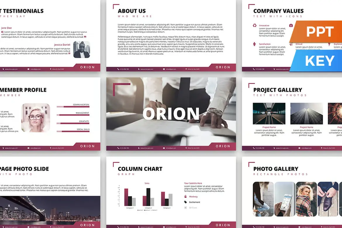 Orion Presentation Template | عالمكم