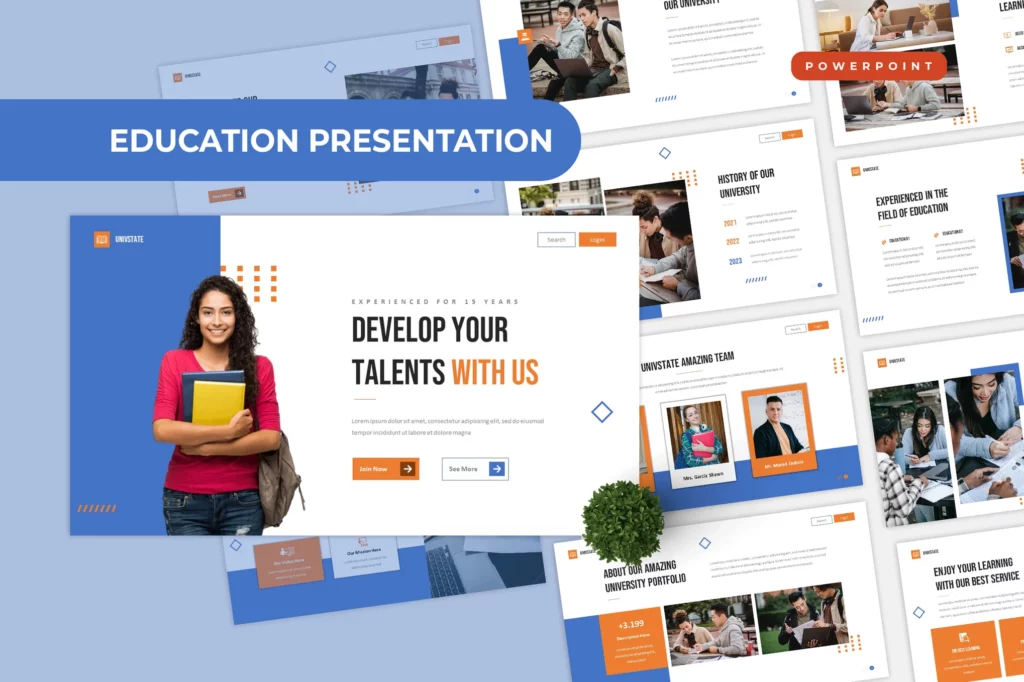 College Education Powerpoint Template | عالمكم