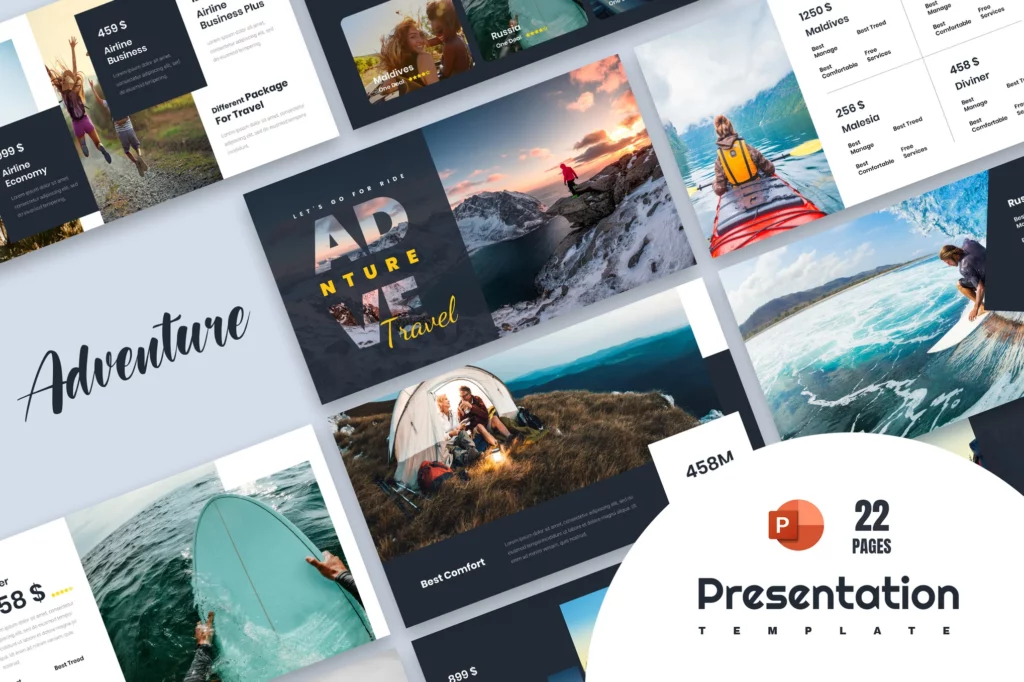 Adventure PowerPoint Presentation Template | عالمكم