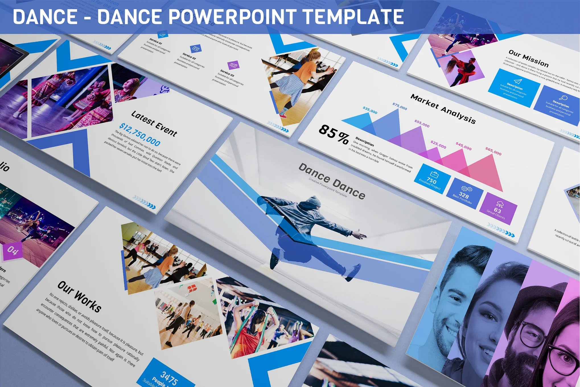 Dance - Dance Powerpoint Template | عالمكم