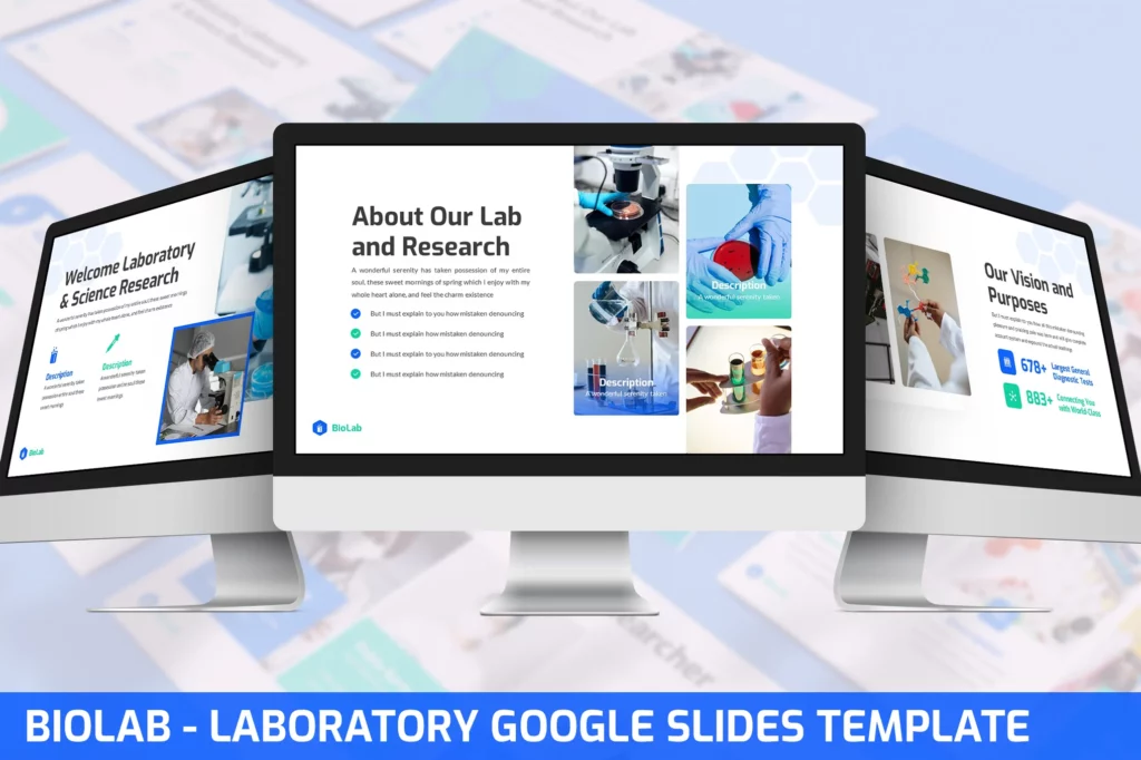 Biolab - Laboratory Google Slides Template | عالمكم