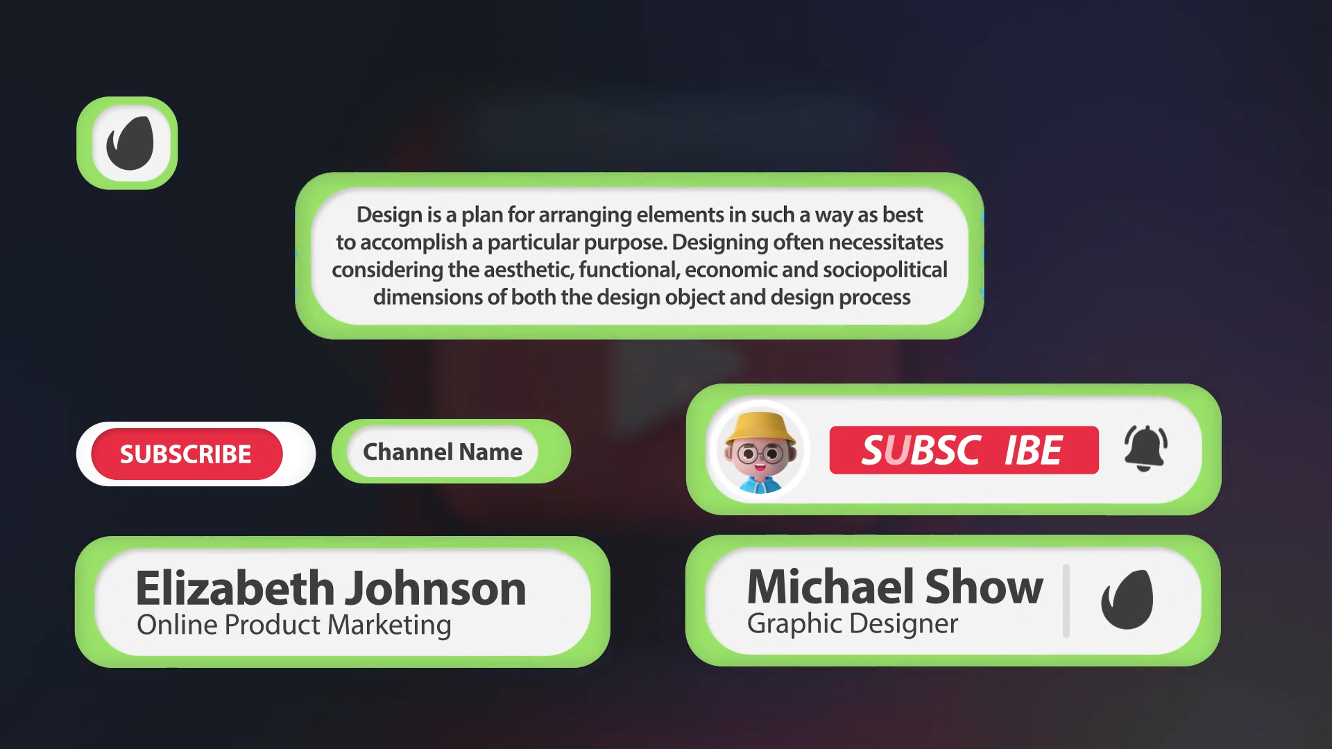 Youtube Lower Thirds | عالمكم