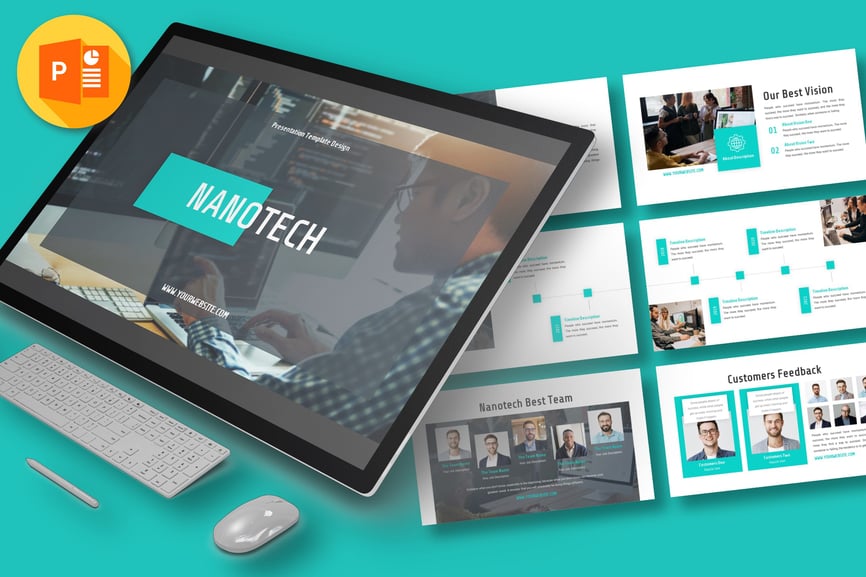 Nanotech - Technology Powerpoint Template | عالمكم