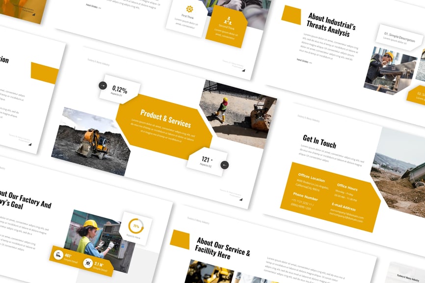 Factory & Heavy Industry Powerpoint Presentation | عالمكم