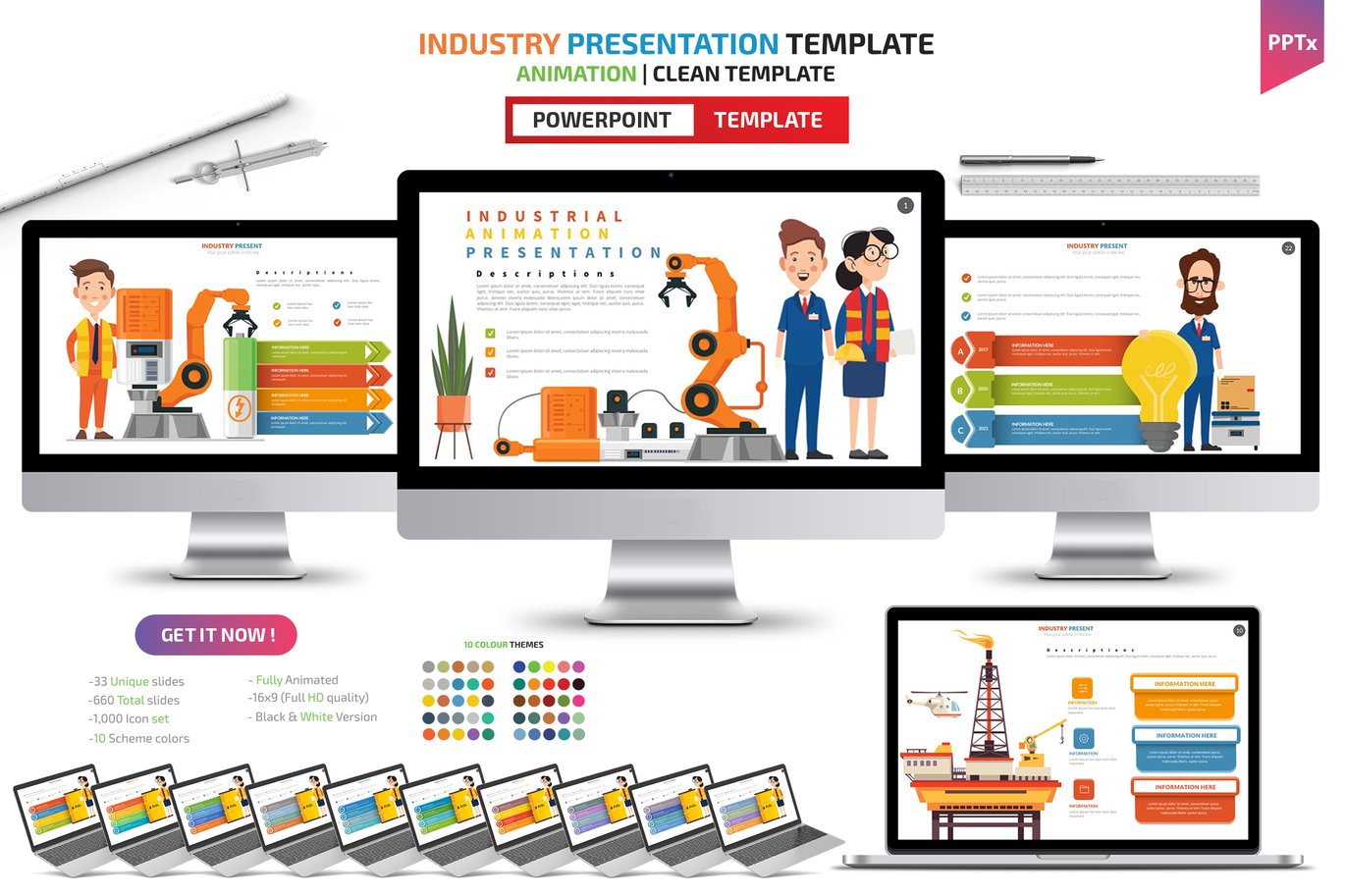 Industrial Powerpoint Templates | عالمكم