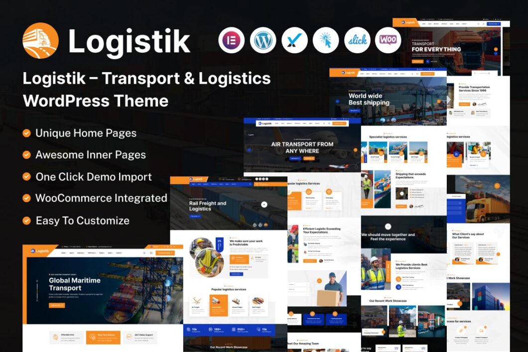 Logistik – Transport & Logistics WordPress Theme | عالمكم